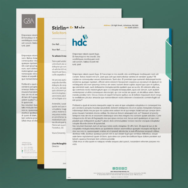 Custom Letterhead Printing Services - hdc Letterhead Solutions